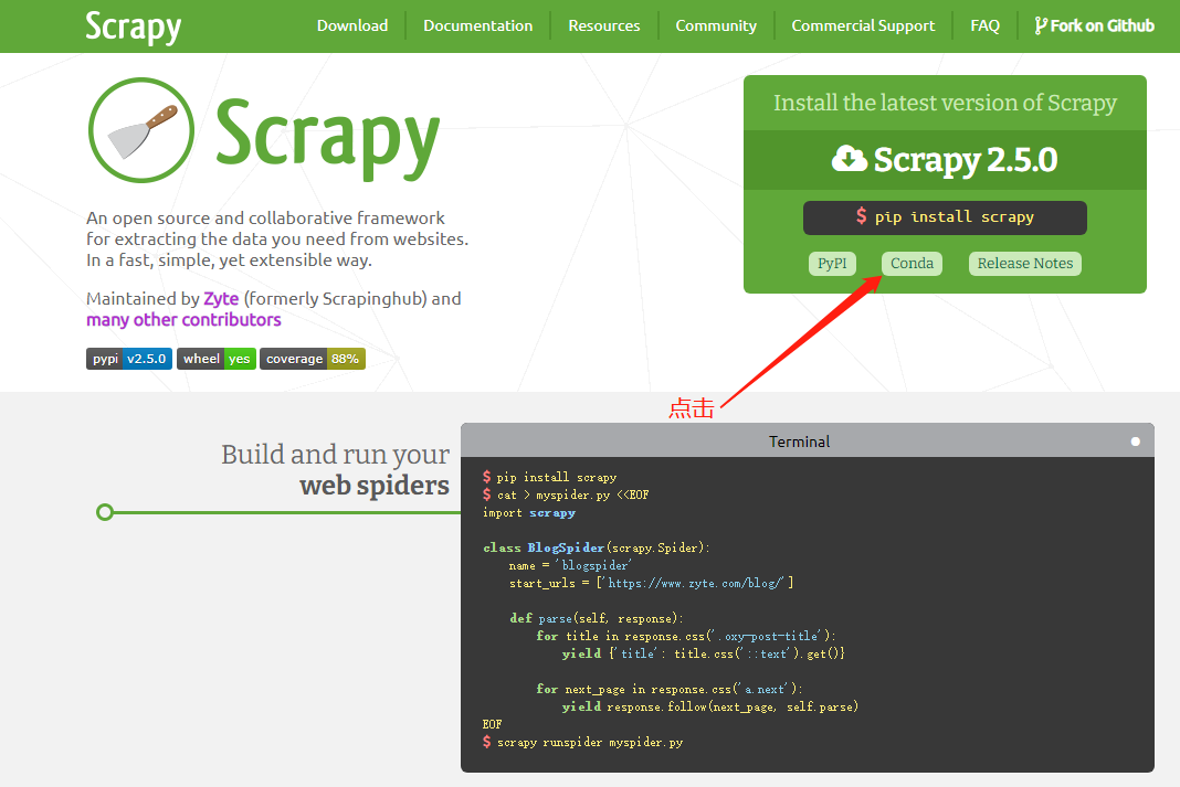 Scrapy基础使用方法总结 【一】——安装使用Anaconda和scrapy-琼杰笔记